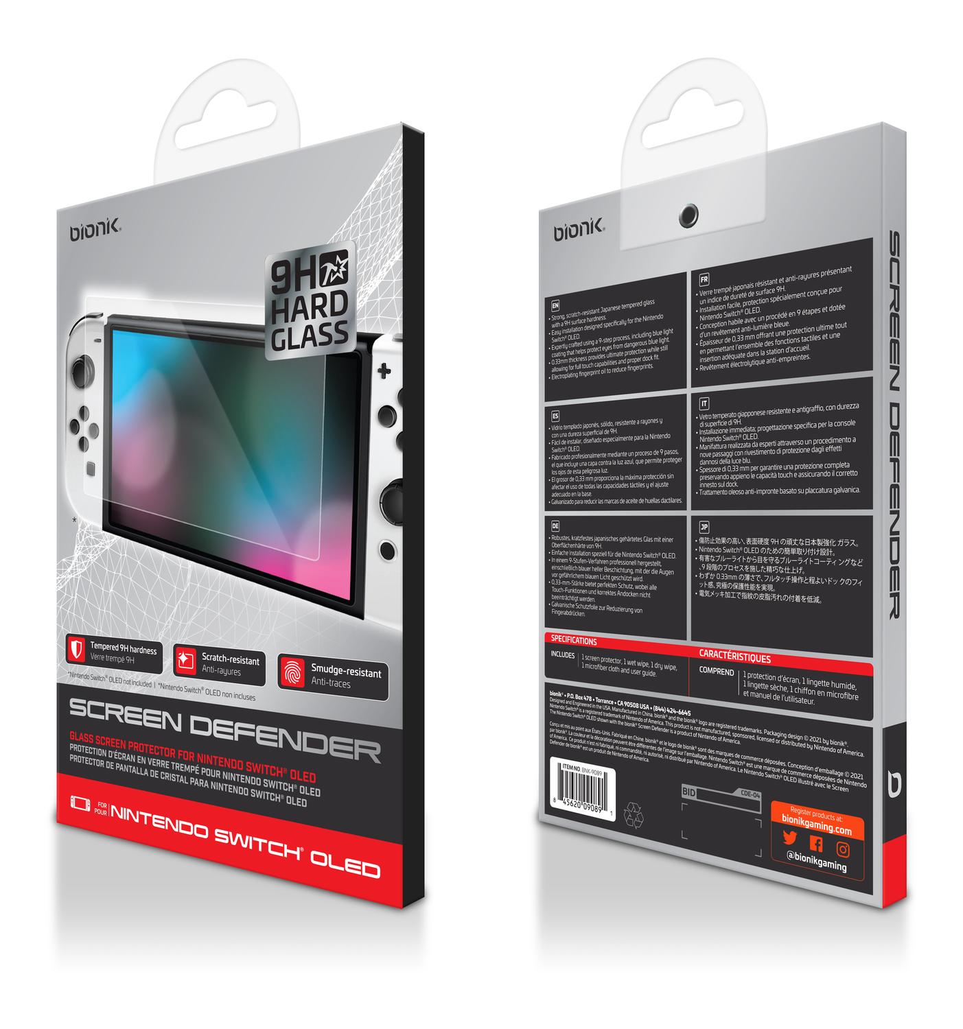 Screen Defender Bionik para Nintendo Switch OLED