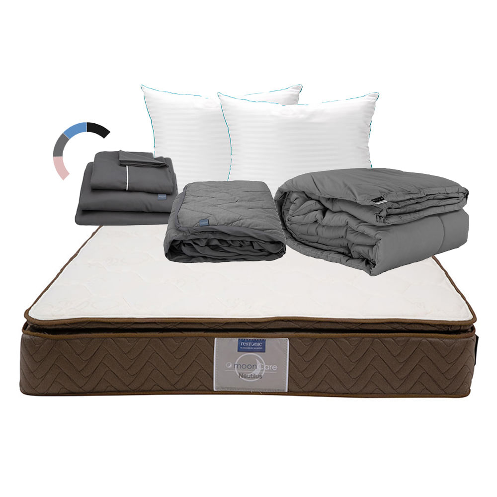 Colchón Individual Restonic Nautilus + Blancos Dicasa RGH