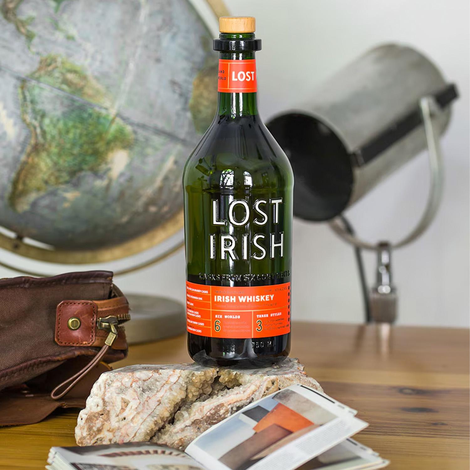Paquete de 3 Whisky Lost Irish 700 ml