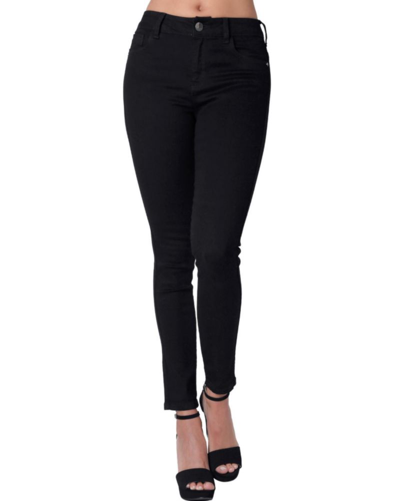 Jeans Mujer Moda Skinny Negro Fergino 52904616