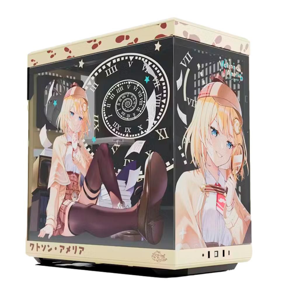 Gabinete Hyte y40 amelia watson bundle m-atx cristal amarillo