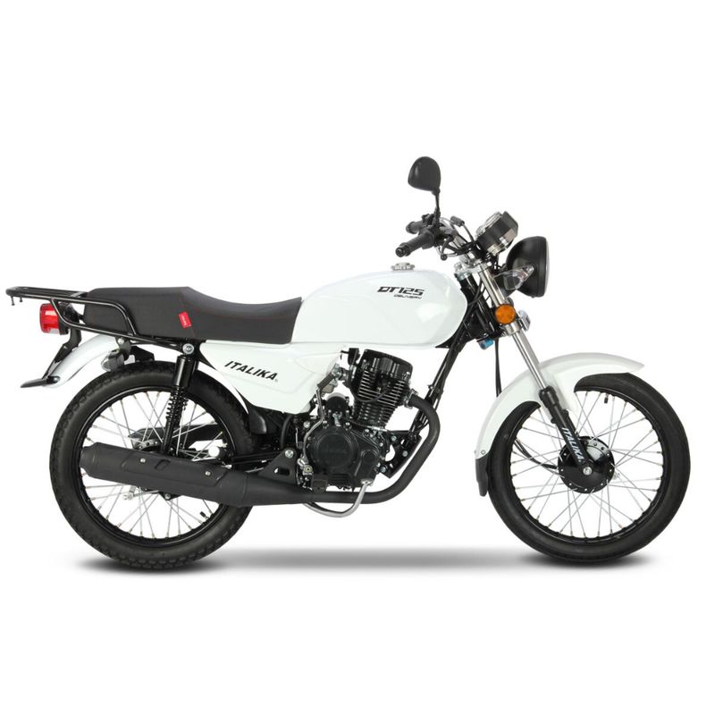 Motocicleta de Trabajo Italika DT125 Delivery Blanca