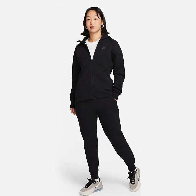 Chaqueta con capucha NIKE TECH FLEECE FB8339-010 Negra para mujer