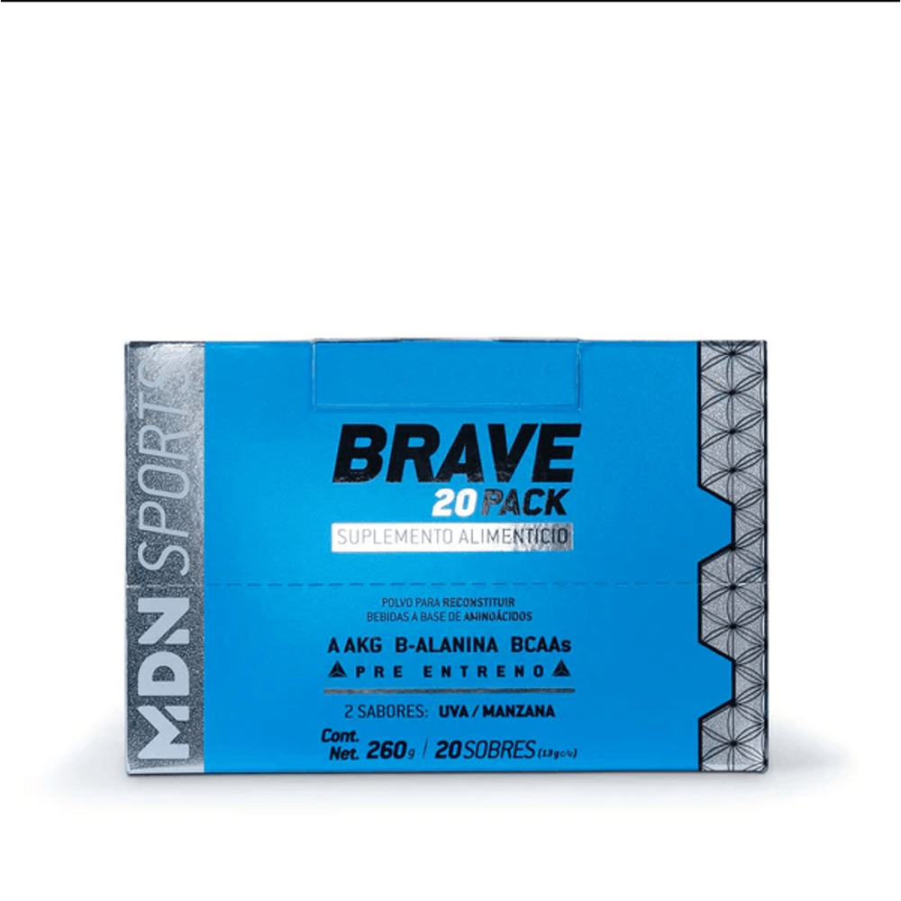 Óxido Nítrico Brave 20 Pack MDN Sports