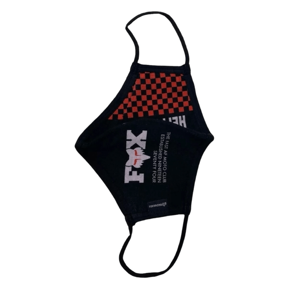 CUBREBOCAS FOX PREMIUM COLOR NEGRO/NARANJA/ROSITA UNISEX