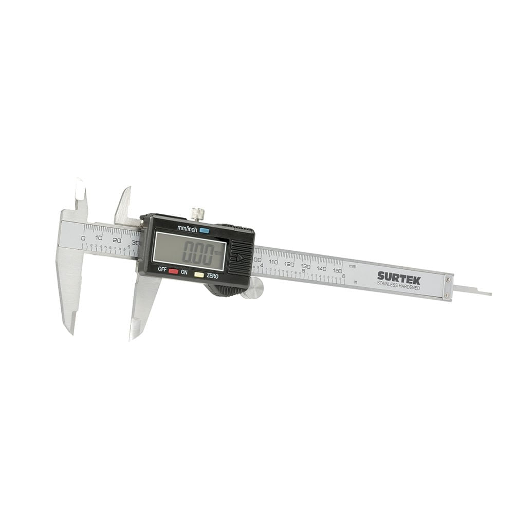 Calibrador Pie Rey Digital Acero Inoxidable Surtek