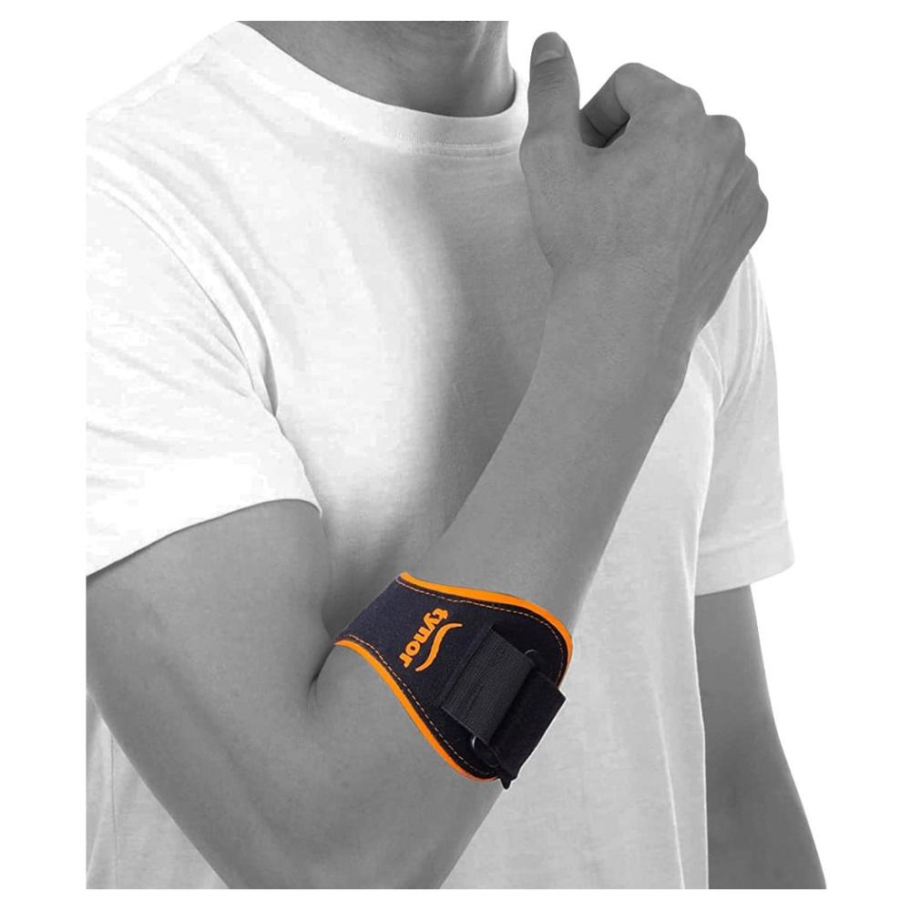 Codera De Tenista Banda Gel Naranja Antebrazo Deportiva