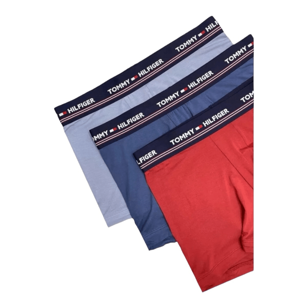 BOXER TRUNK TOMMY HILFIGER 3 PACK MODAL COLOR AZUL/ROJO/AZUL CLARO