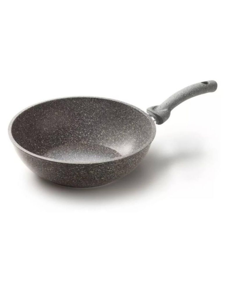 Cuore Di Pietra Wok Sarten 28cm Antiadherente Granito