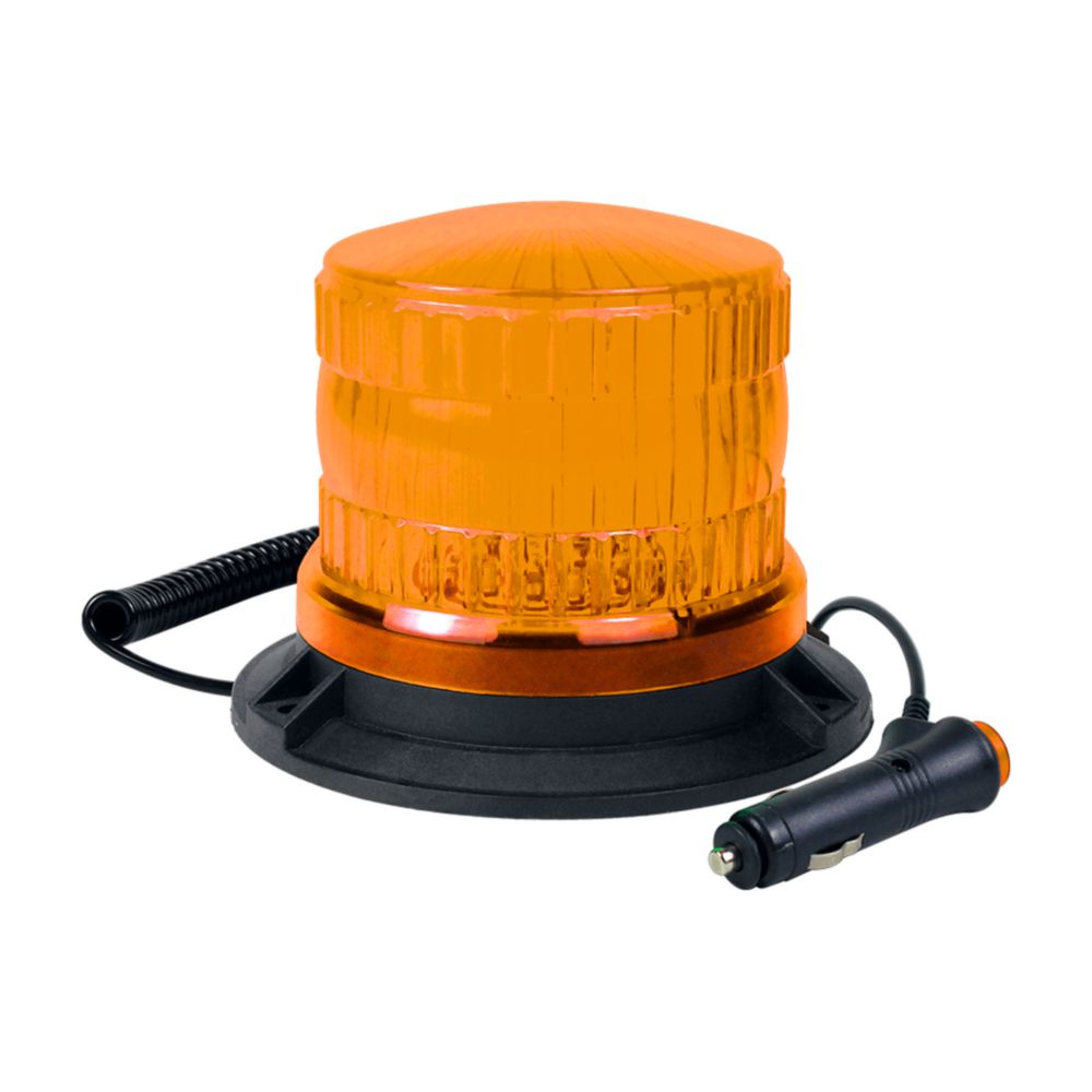 Torreta LED base plana Rasen para auto luz amarillo 24 LED 12-24V Naranja
