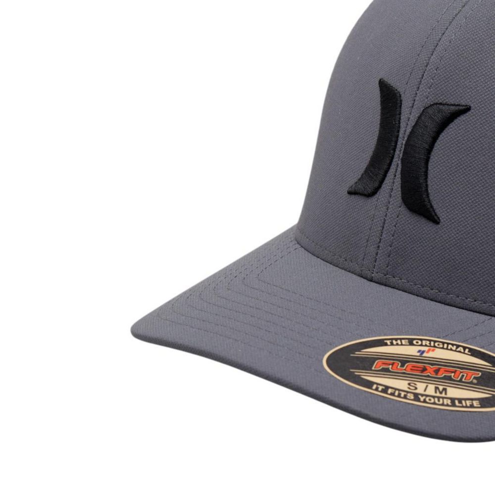 Gorra Hurley Cerrada Gris Flex Fit S/M