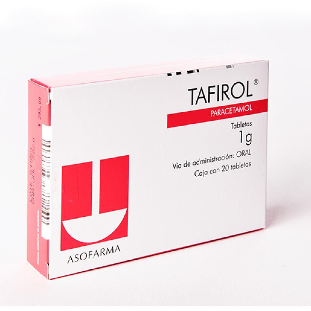 TAFIROL PARACETAMOL 1 g Tableta Recubierta