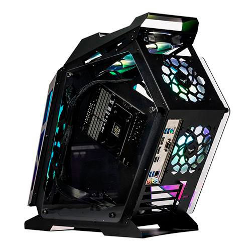 Gabinete Naceb olympian gamer m-atx 3vent argb s/fuente cristal negro na-0641