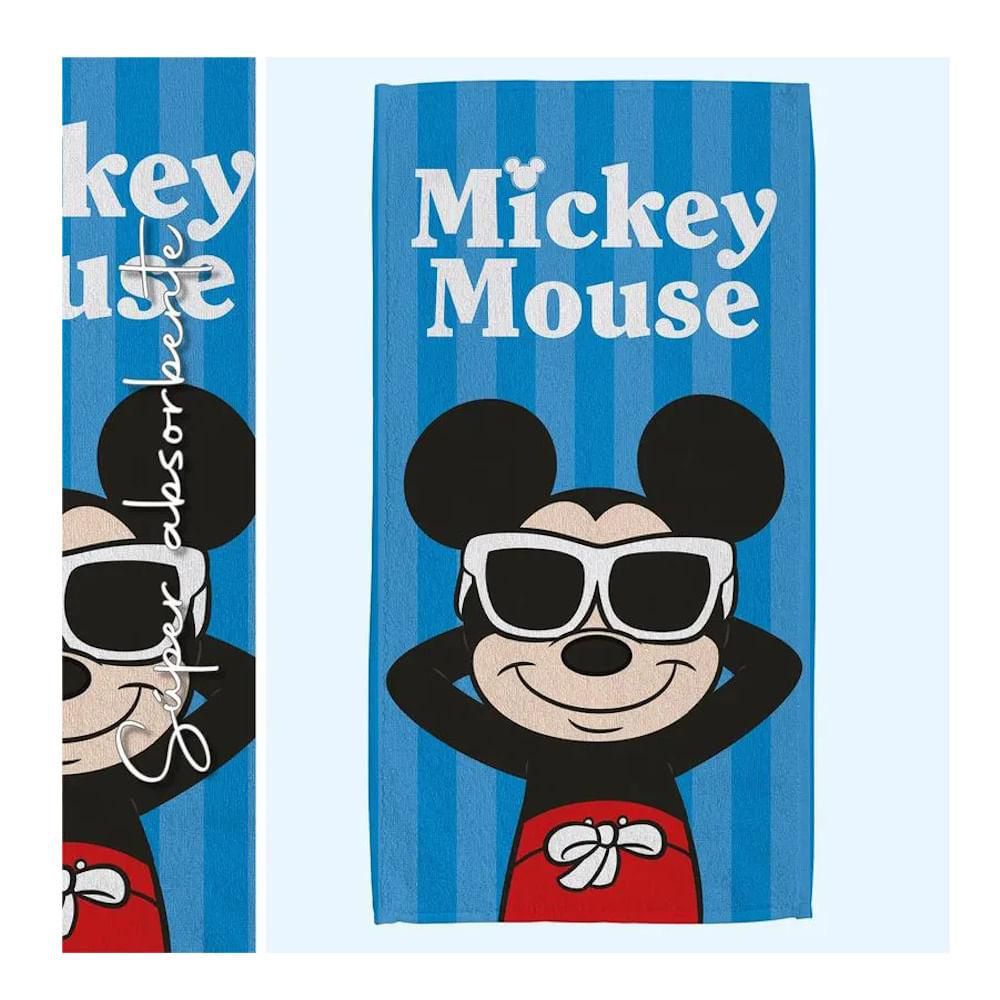 Toalla Suavitec Estándar Mickey Summer Azul Concord