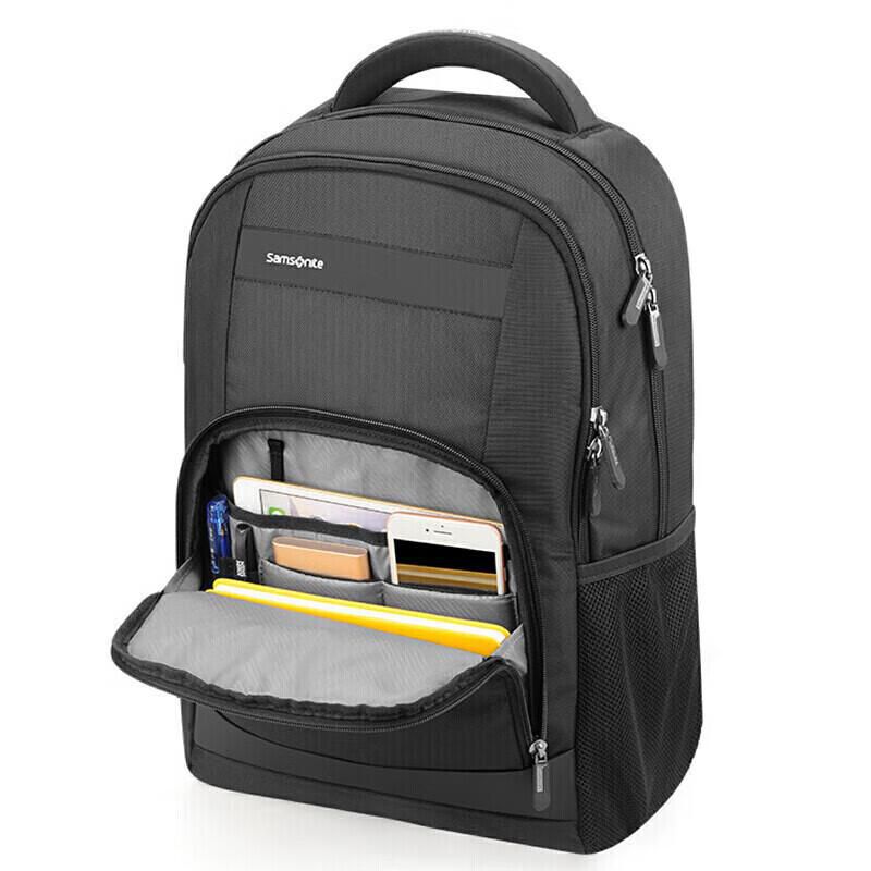 Mochila para laptop Samsonite Wharton de tela Negra para unisex