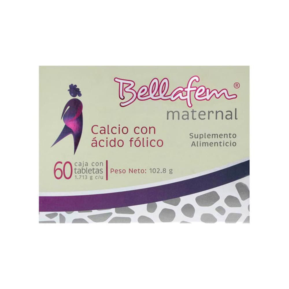 Suplemento Alimenticio Bellafem Maternal 60 Tabletas