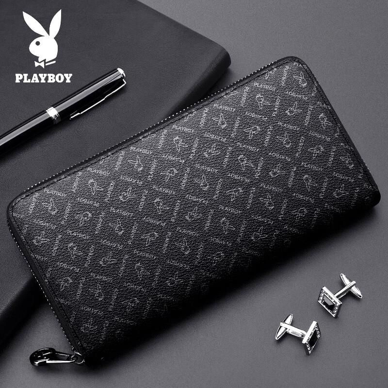 Cartera de PVC con Cremallera para Hombre