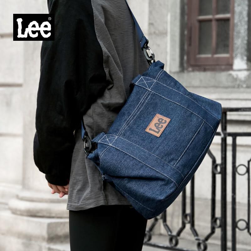 Bolsa De Mano Lee Gran Capacidad Azul Mezclilla Unisex