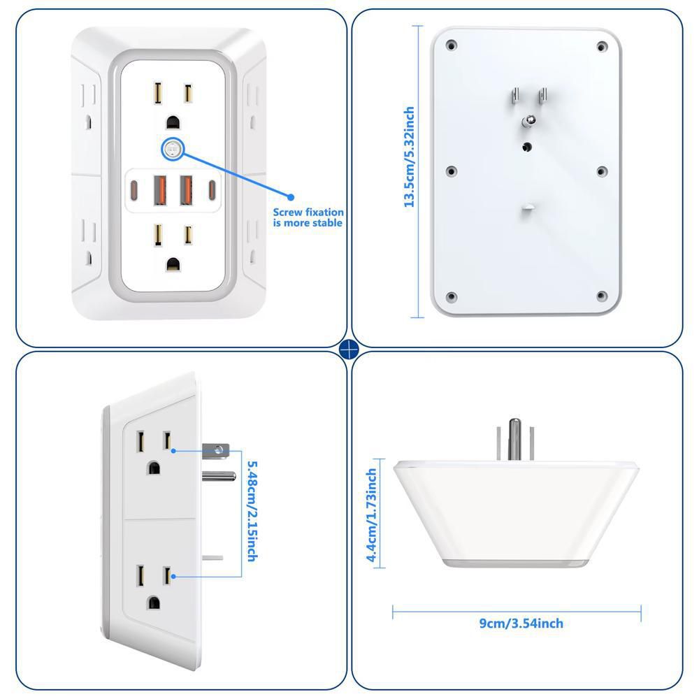 Multicontacto PowerShell MXELW-002 Conector de Corriente Multiple