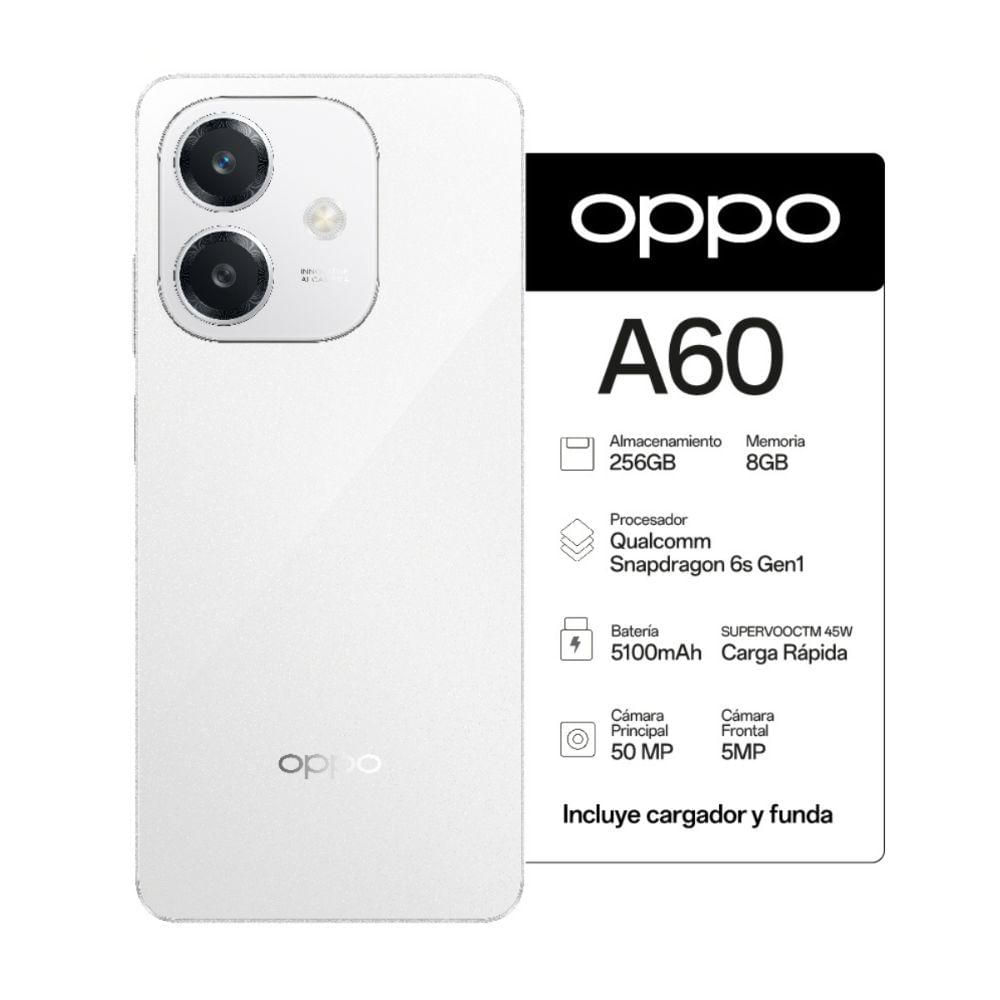 Celular Oppo A60 256GB 8+8RAM Blanco