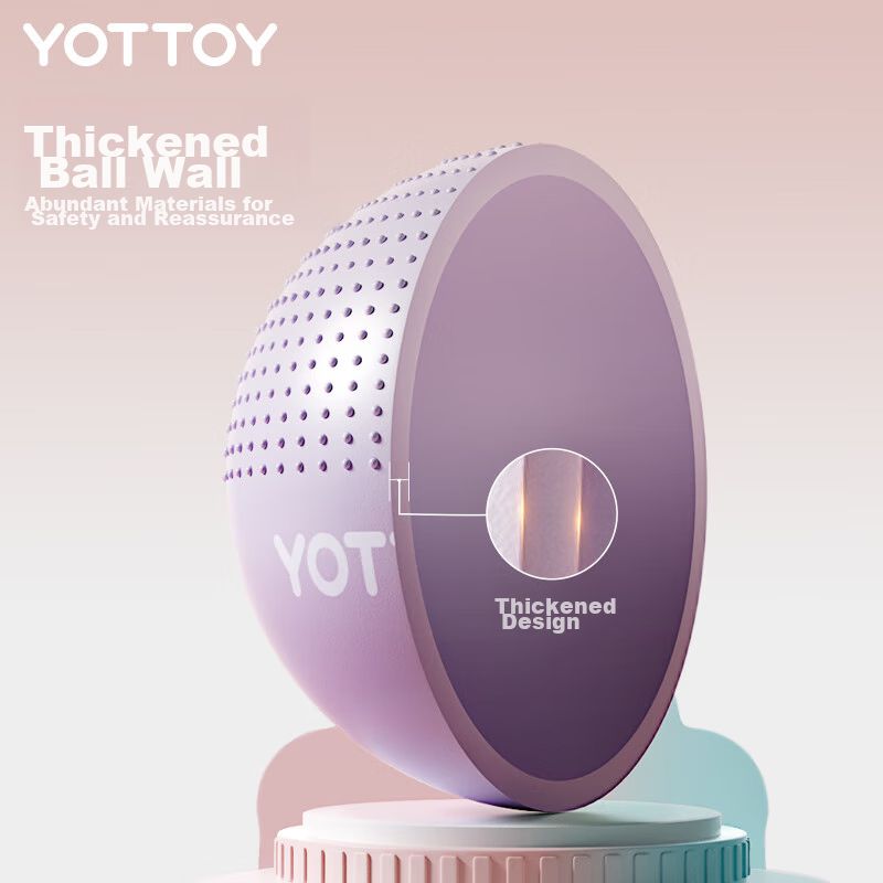 Pelota de entrenamiento sensorial YOTTOY antirrupturas 65 cm morado