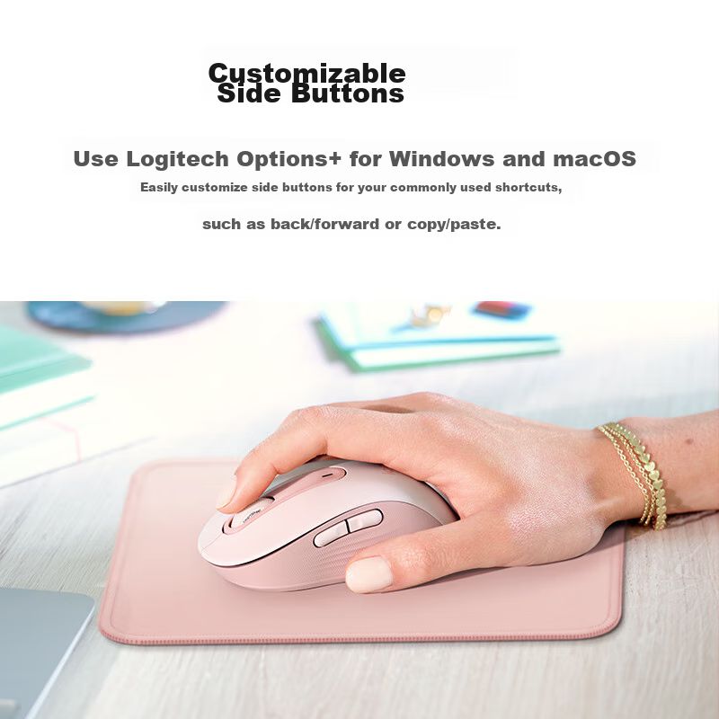 Mouse Logitech M750M Inalámbrico Rosa