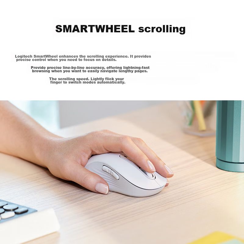 Mouse Logitech M750M Blanco Inalámbrico