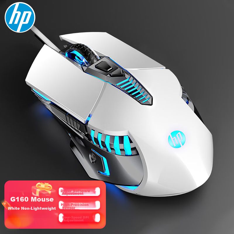 Mouse HP G160 Ed. Sonido Blanco USB