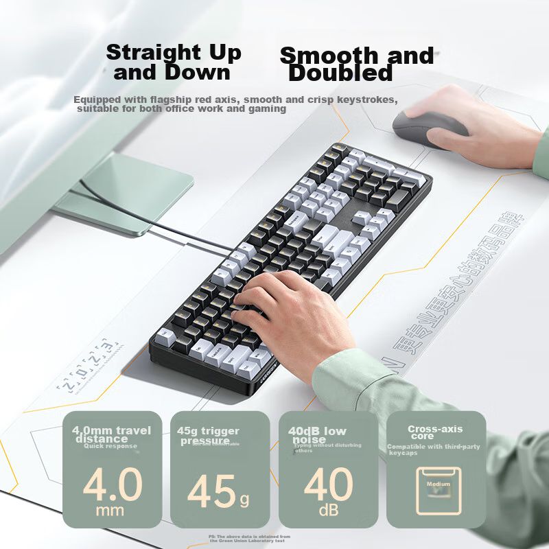 Teclado mecánico UGREEN KU103 Negro