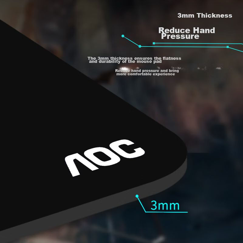 Mouse Pad AOC M102/93 Geométrica Azul