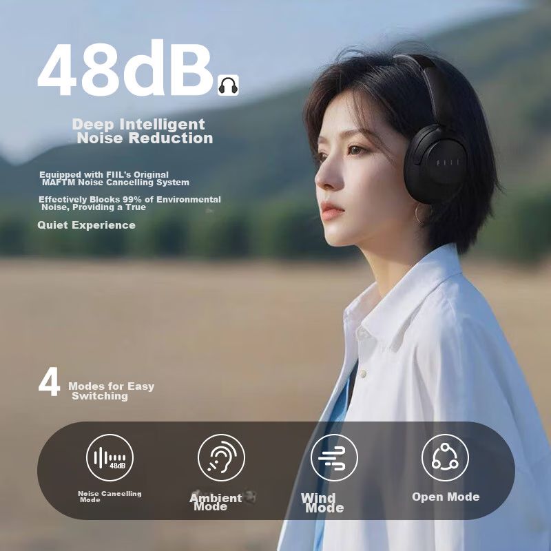 Audífonos FIIL Key Max Obsidia Bluetoo