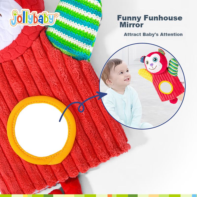 Títere de mano JOLLYBABY Mono de felpa 24cm para bebés