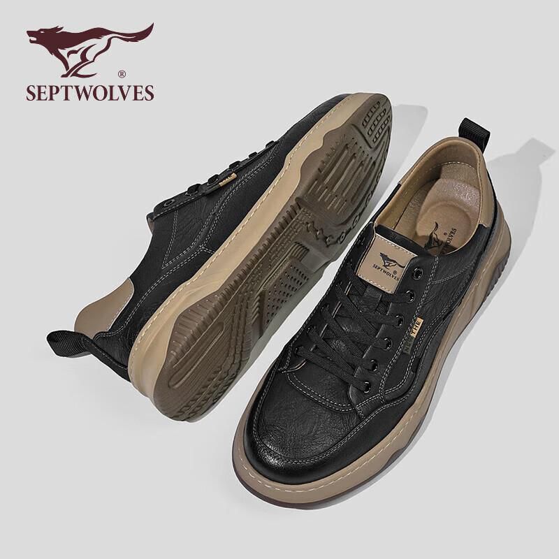 Tenis casuales SEPTWOLVES W8333493371 Negro para hombre