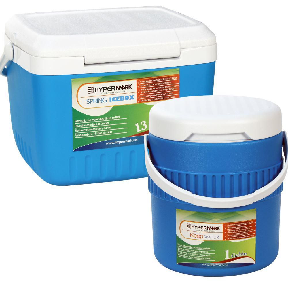 Juego de Hielera y Termo Hypermark Ice Box Duo 13.1 hielera 13 Litros y ...