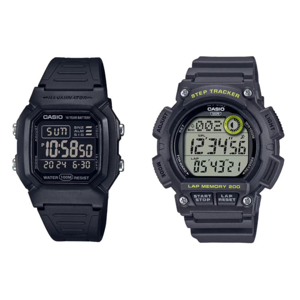 DUO RELOJ CASIO WS-2100H-8AVCF Y W800H 1BVCF