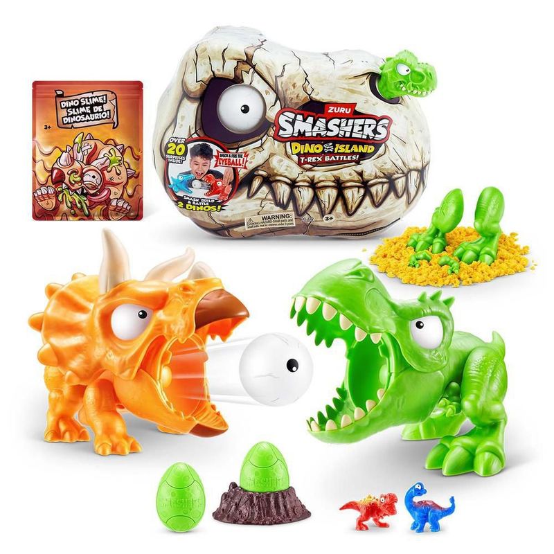 Zuru smashers dinosaurio dino island t-rex battles mini