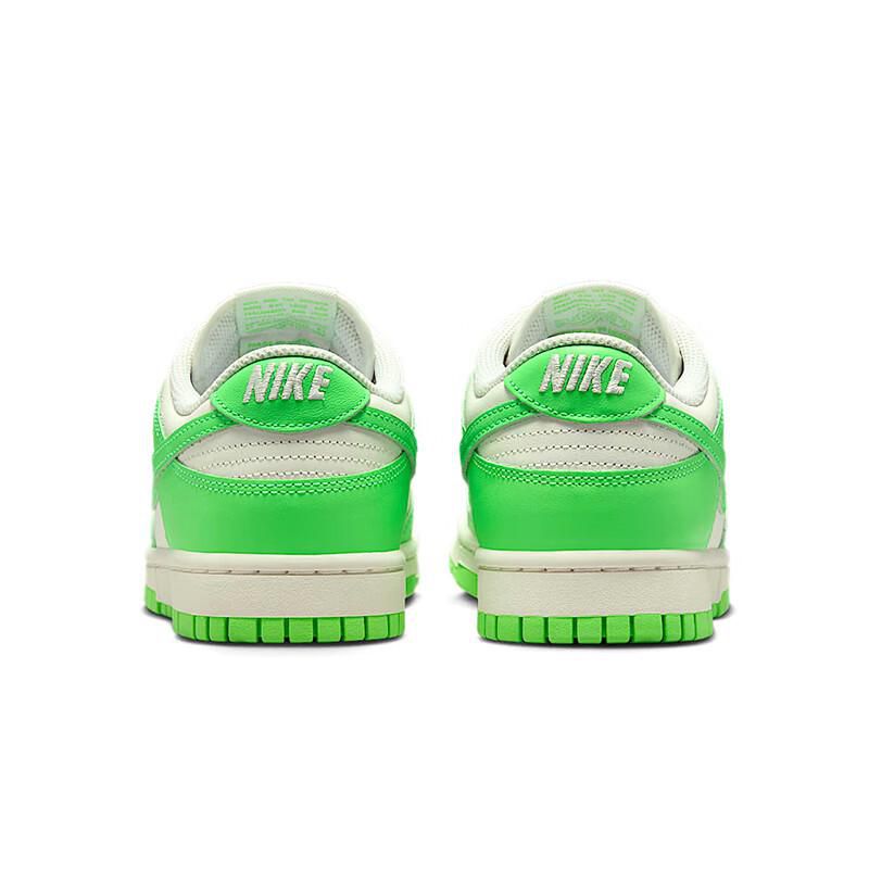 Tenis NIKE Dunk Low Blanco y Verde Para Mujer