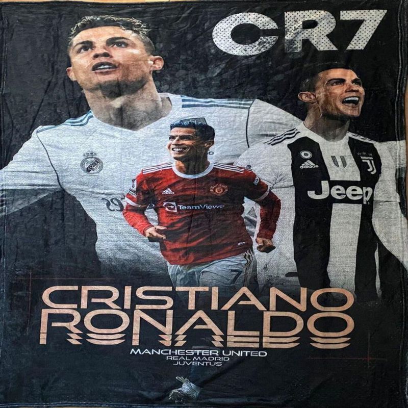 Exclusiva! Cobija Frazada Ultra Suave Cristiano Ronaldo CR7 Bicho