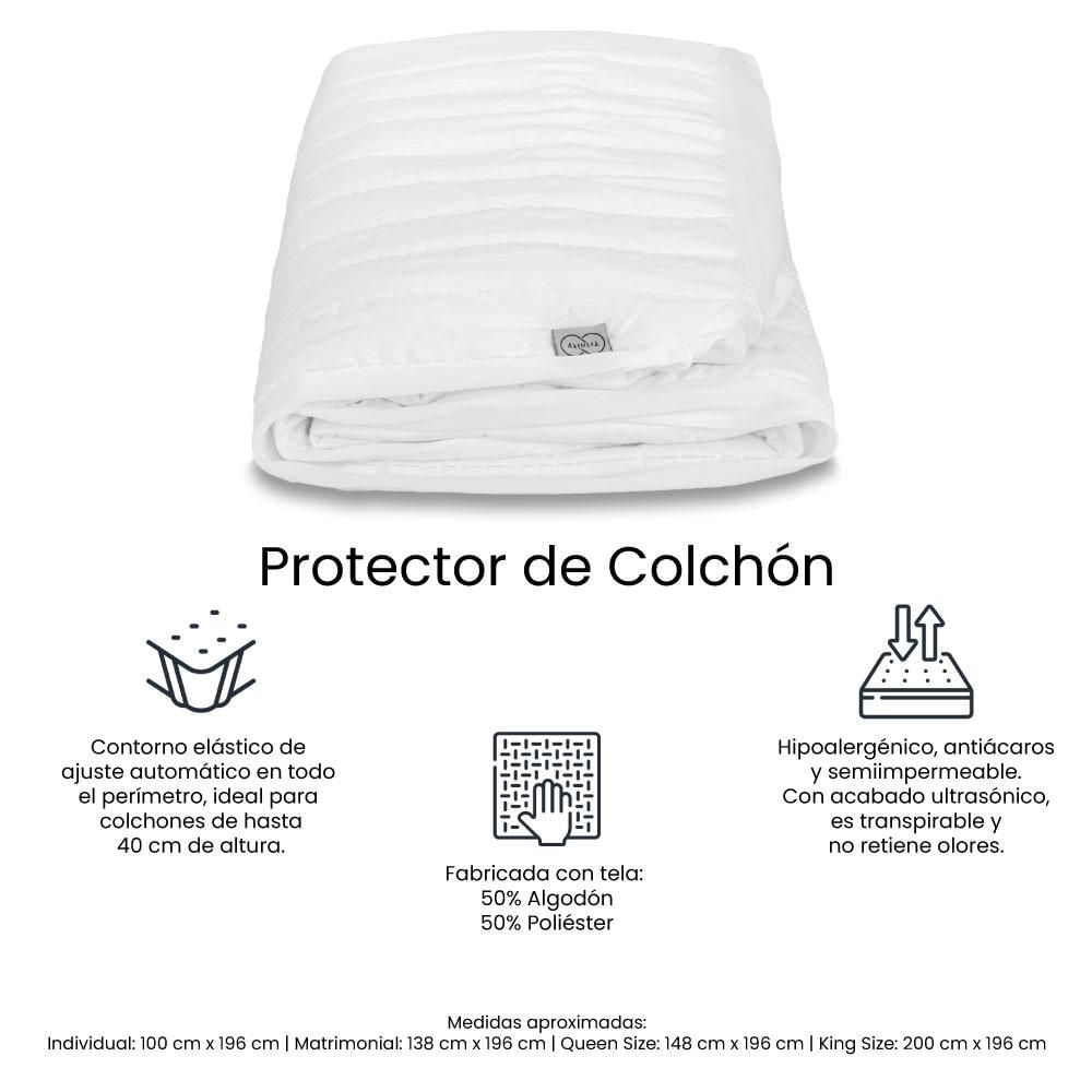 Colchón Matrimonial Restonic Bongo + Protector + Sábanas Trinity TRY