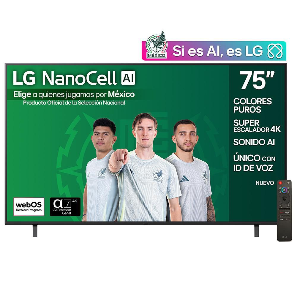 Pantalla LED LG 75 Pulgadas 4K Smart 75NANO80ASA