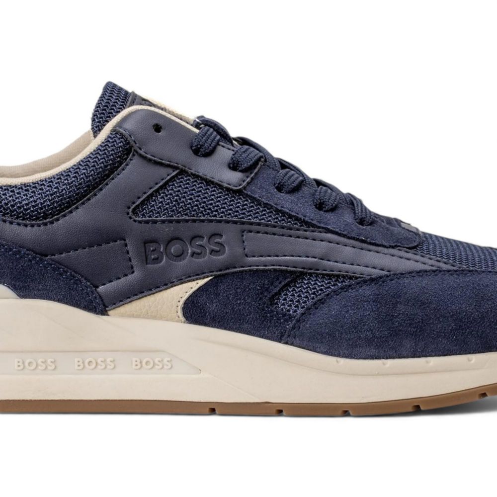 Tenis Boss Kurt Runn Azul Alta Calidad