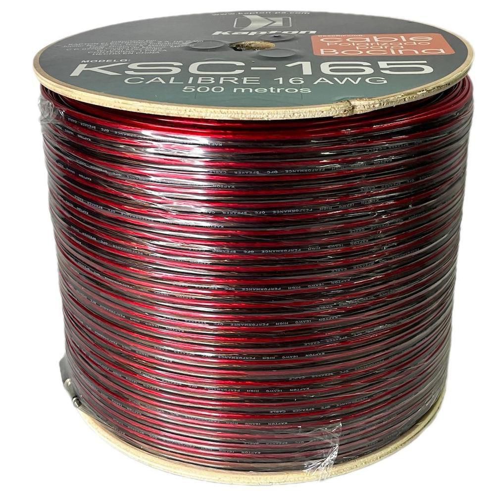Cable para bocina uso rudo polarizado calibre 16 500 mts
