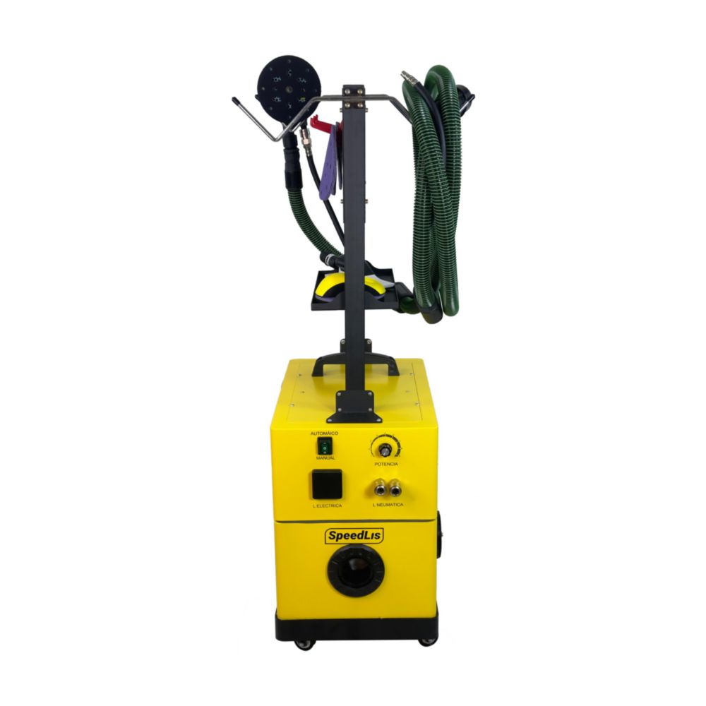 Sistema Lijado Y Pulido Sin polvo Para Carrocería 220v Hantec Amarillo