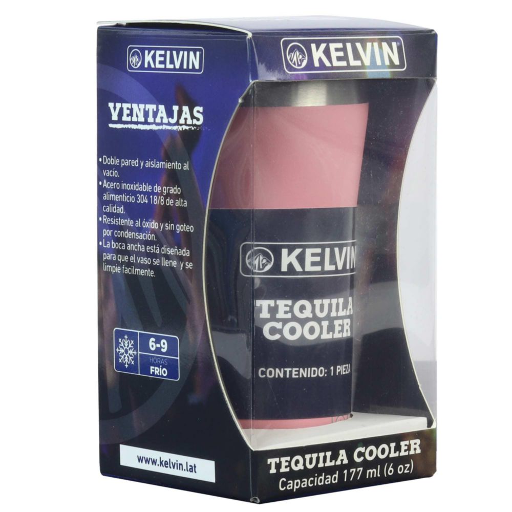 Tequilero térmico de 177 ml, Tequila cooler Kelvin, tequilero de acero ...