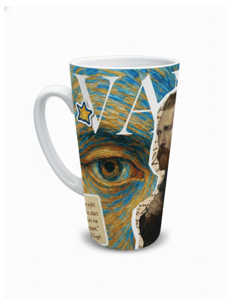 Taza Tink Van Gogh Collage Estrellas 502 ml