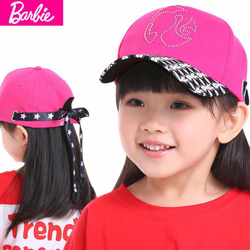 Gorra BARBIE béisbol rosa visera curva para niños