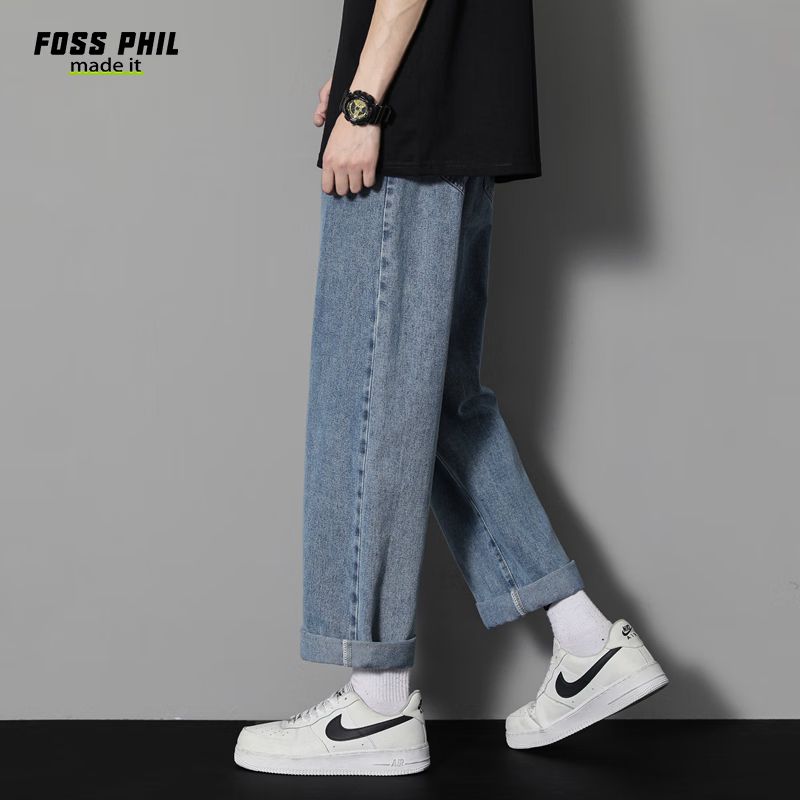 Jeans Foss Phil corte recto azul medio