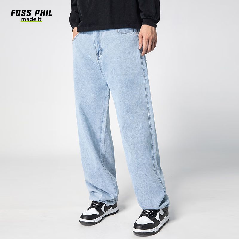 Jeans Foss Phil rectos holgados azul claro