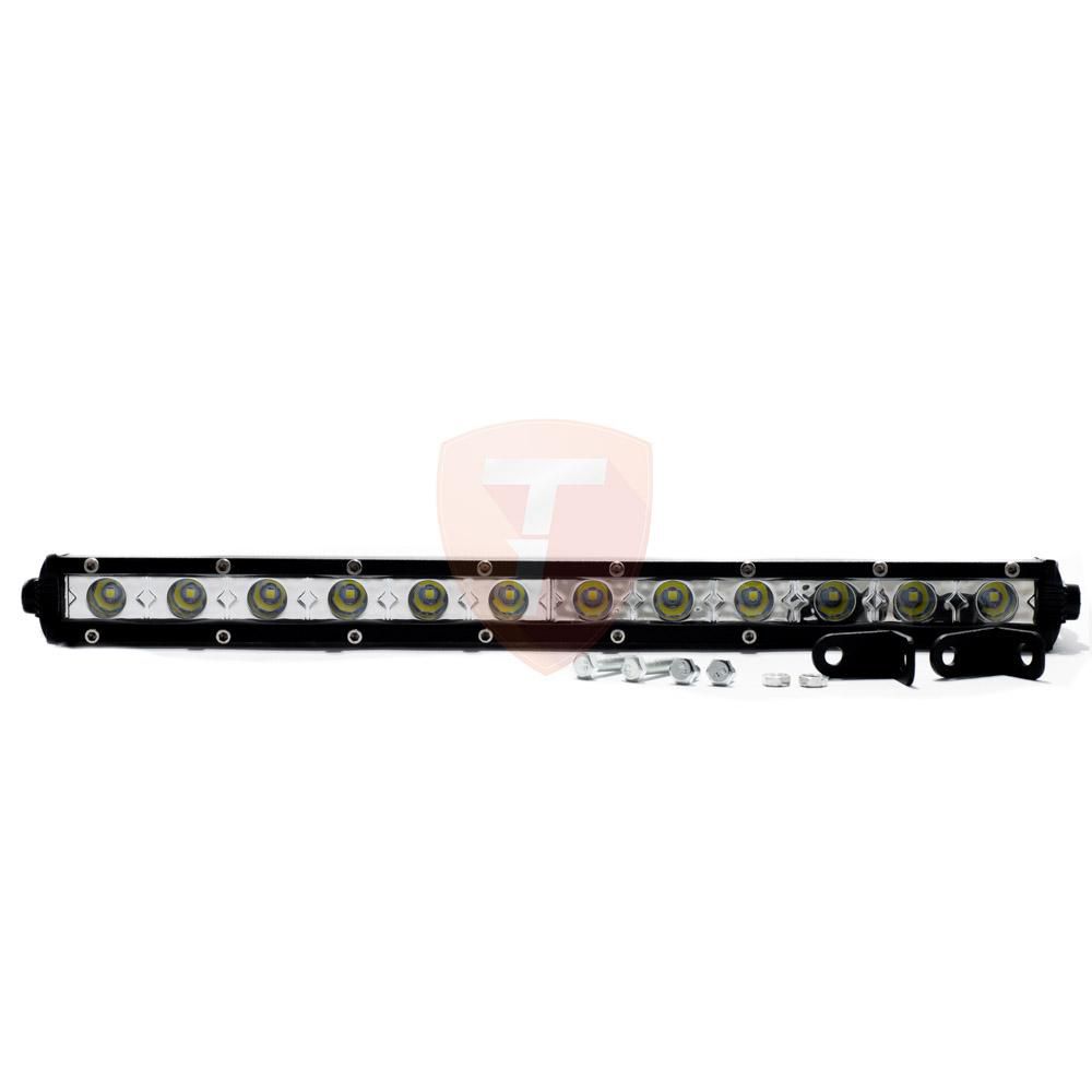 Barra Slim Delgada IRON LED 12 LED Luz Blanca Fija Auxiliar 36W 12V/24V ...