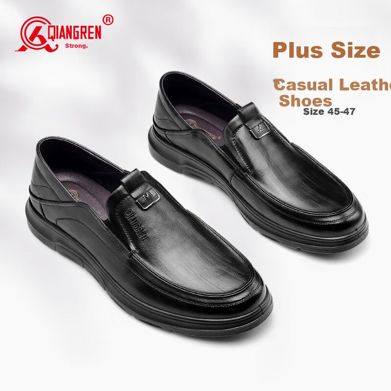 Tenis Strongman Casual De Cuero Negro Pa